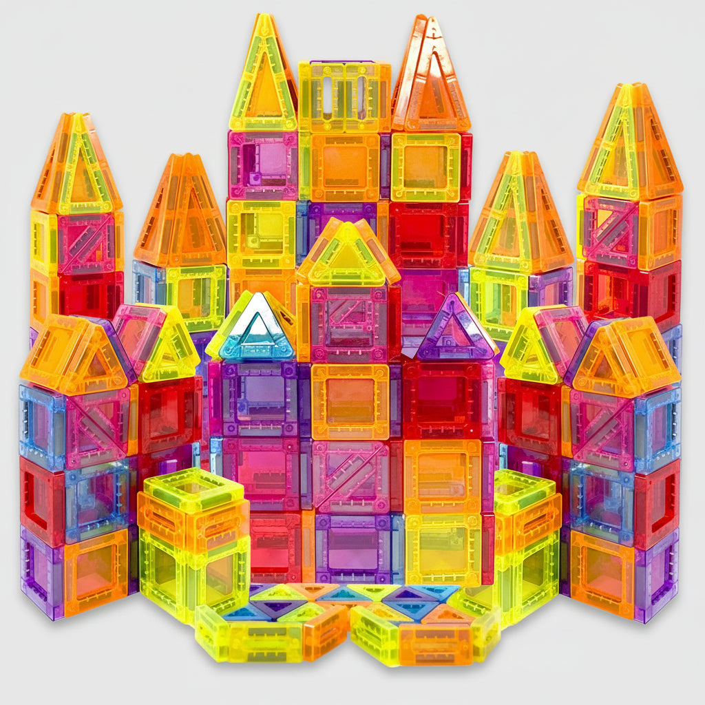 Ensemble éducatif de jouets magnétiques STEM Blocs de construction