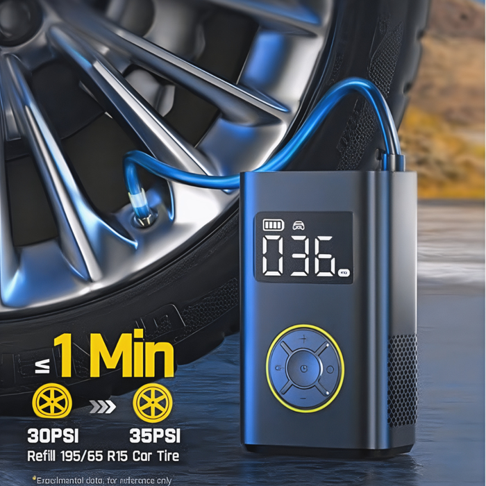 Portable Air Compressor Gift Set Car Bike Tire Pump